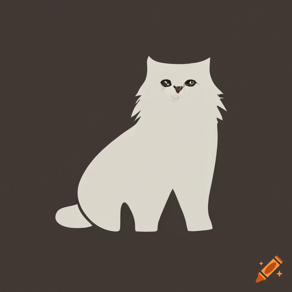Minimalistic cat logo design on Craiyon