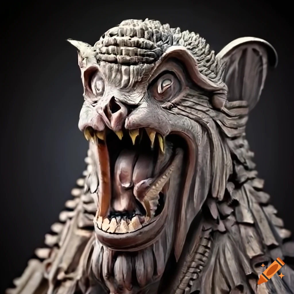 Sensational werewolf sculpture inspired by oregon trail game and norman ...