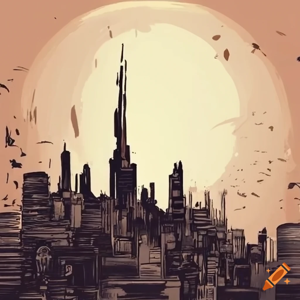 Image depicting an apocalyptic resource scarcity on Craiyon