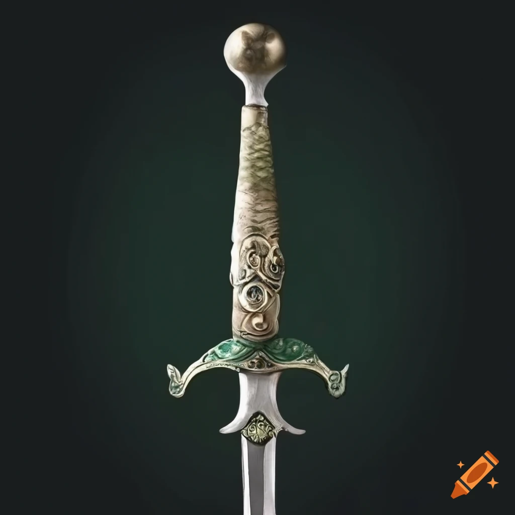 Exquisite sword with eye motif on Craiyon