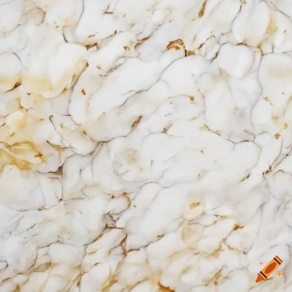 Closeup of white limestone texture