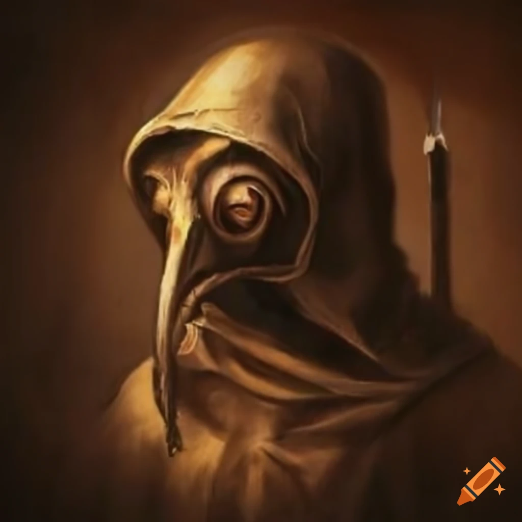 Medieval drawing of the plague