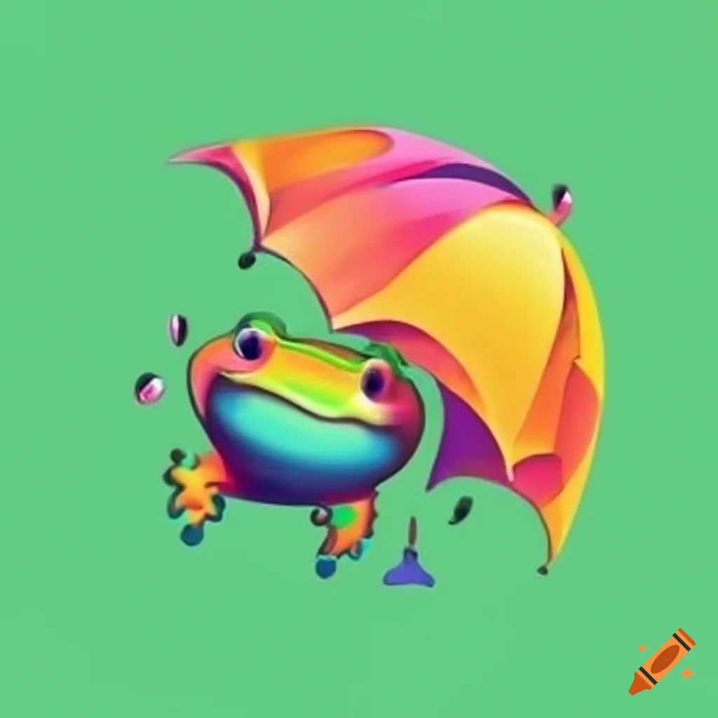 Halloween-themed frog profile picture on Craiyon