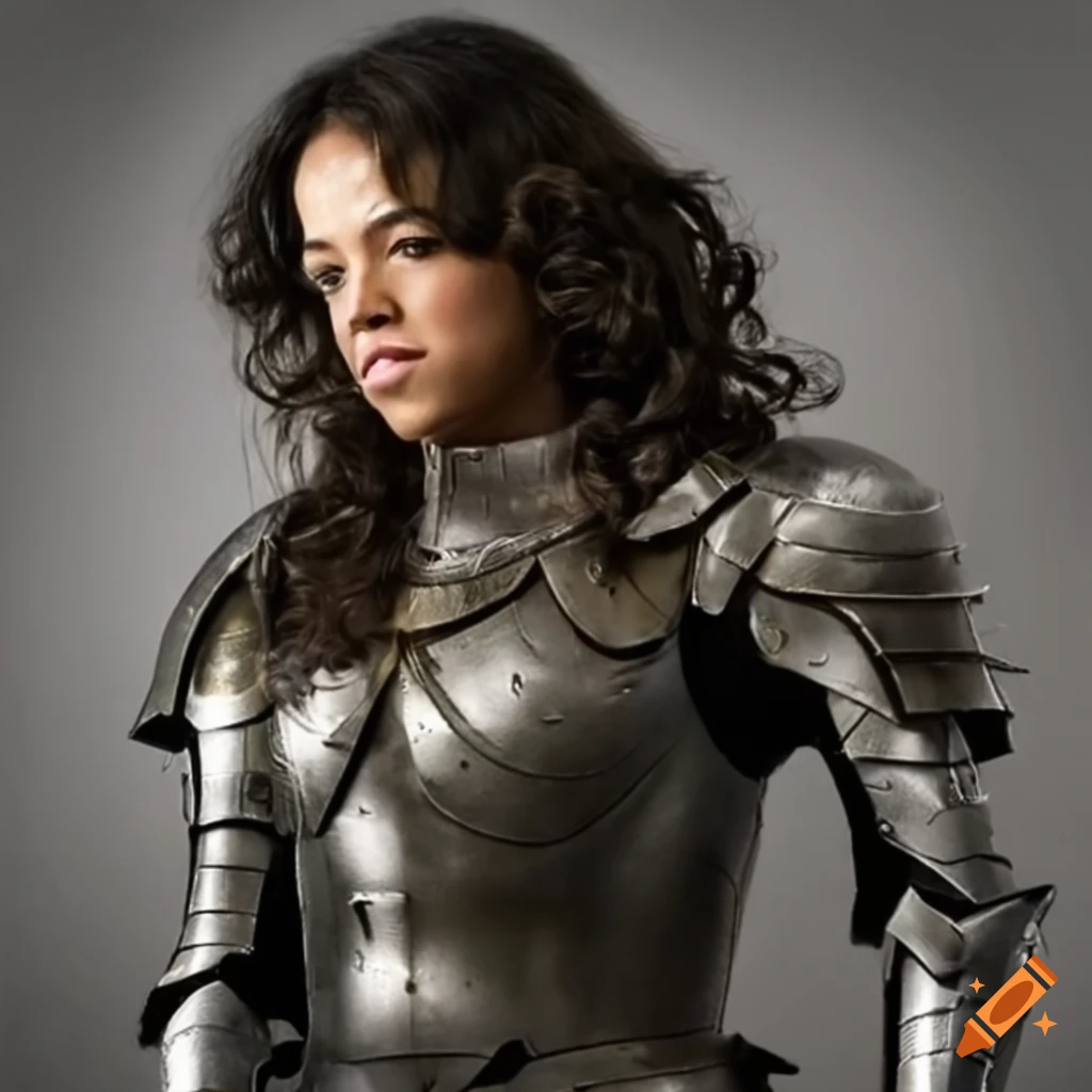 Picture of michelle rodriguez in knight armor