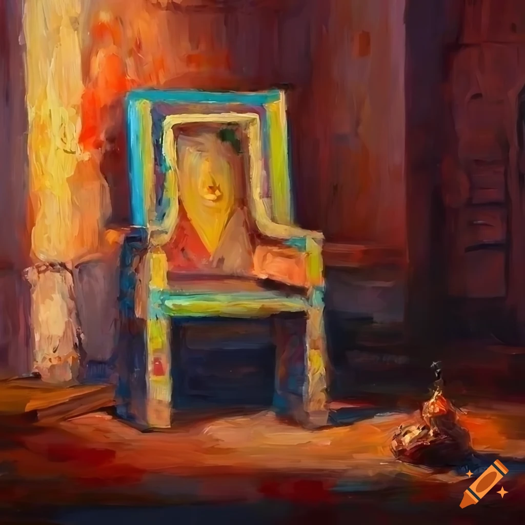 Impressionist painting of a moroccan room interior on Craiyon