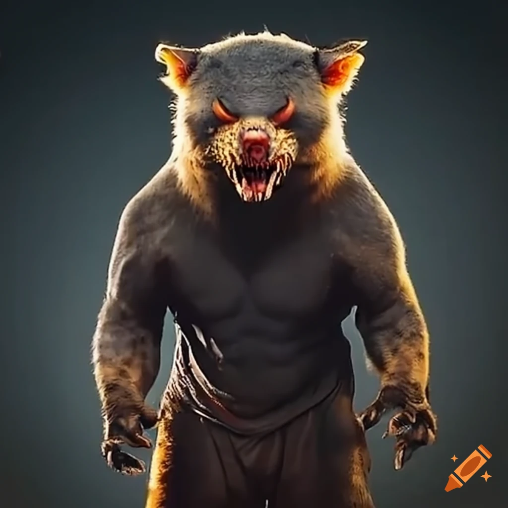 Bearcat standing over a pittsburgh player on Craiyon