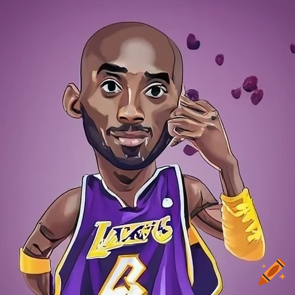 Kobe Cartoon Drawing Lakers Kobe Bryant And LeBron James Cartoon