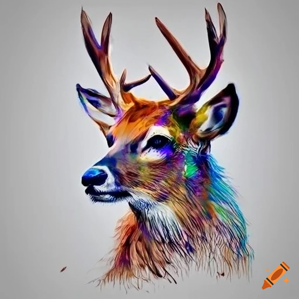 Vintage comic book art of a baby deer on Craiyon