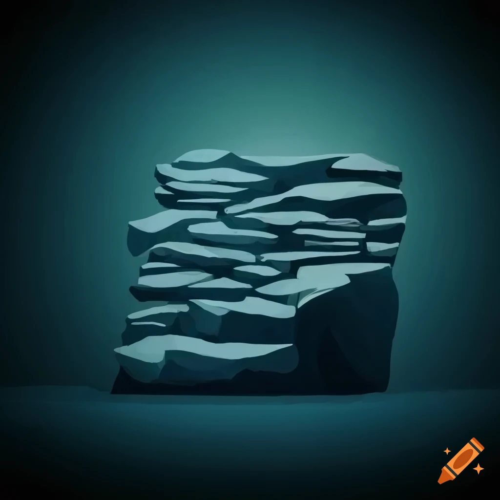 Illustration of a rock wall