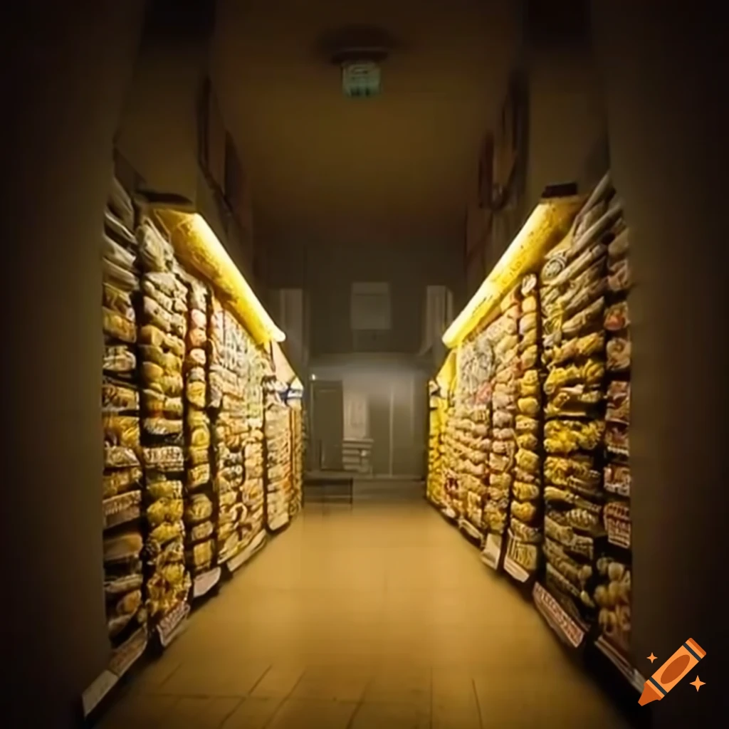 Maze-like grocery store freezer isle