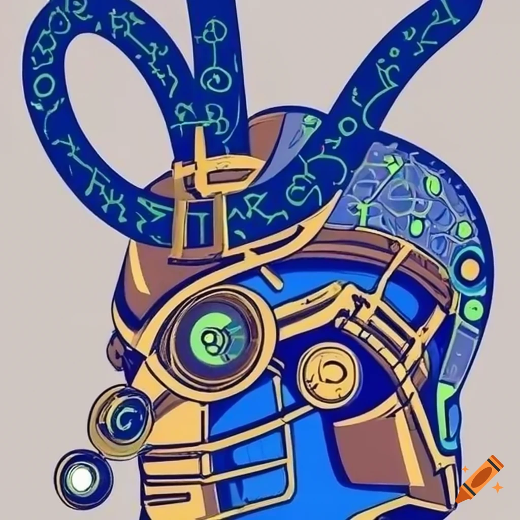 Colorful Steampunk Loki helmet on Craiyon