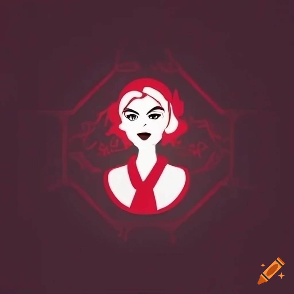 Minimalistic Sabrina Spellman logo design on Craiyon
