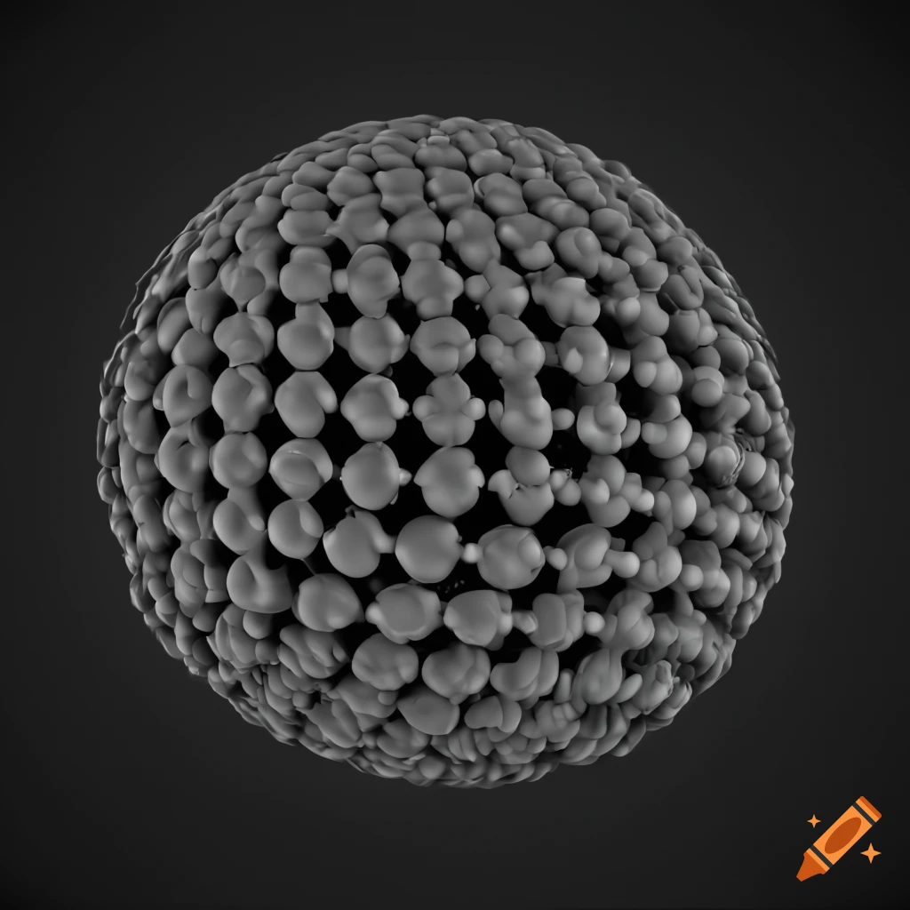 3d image of carbon graphene under scanning electron microscope on Craiyon