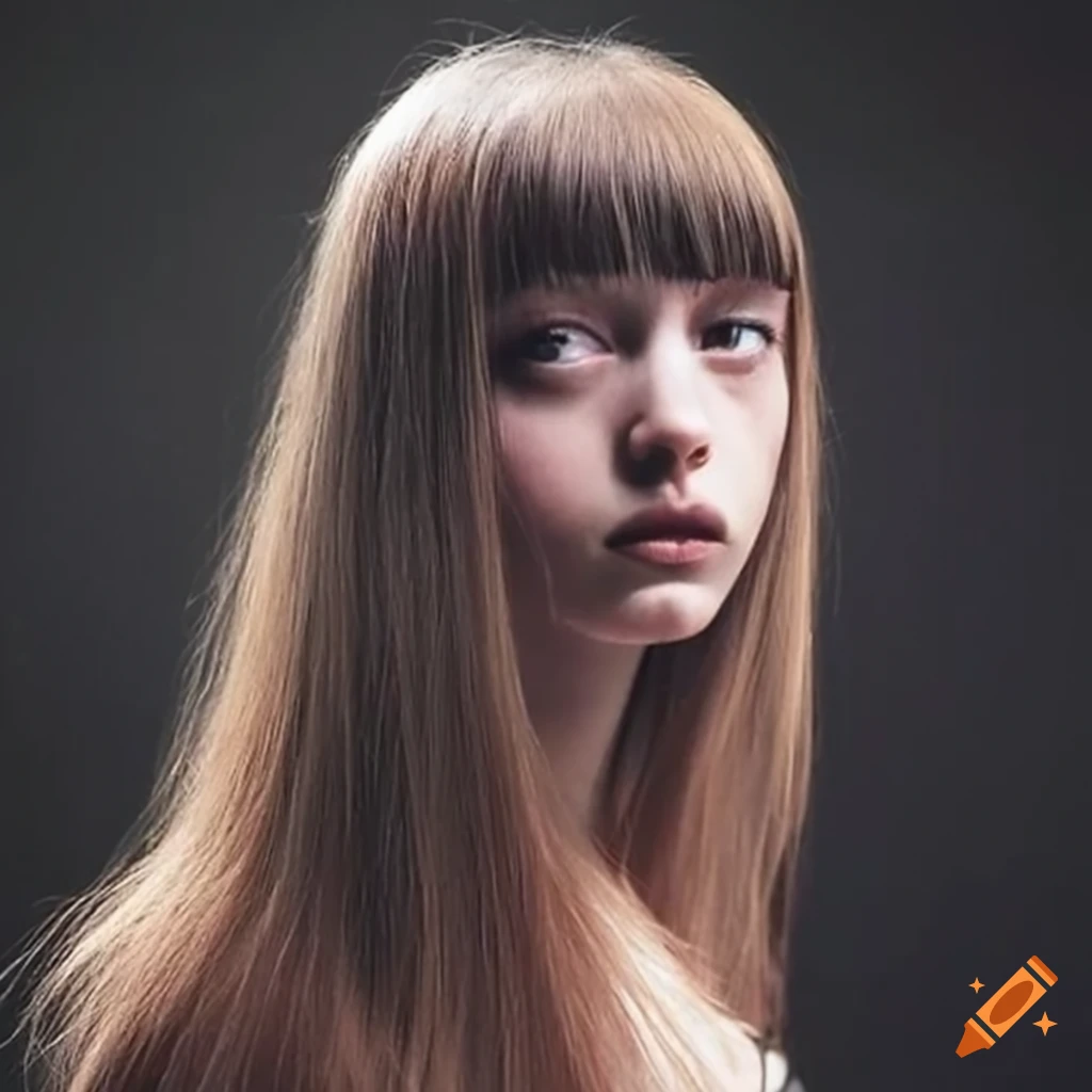 Mia goth getting bangs trimmed