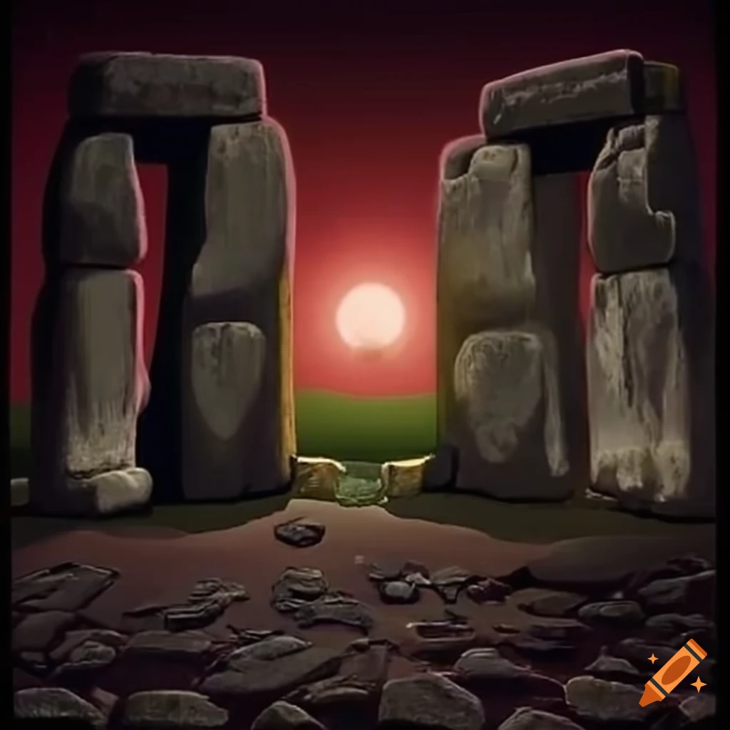 Mysterious Stonehenge monument on Craiyon