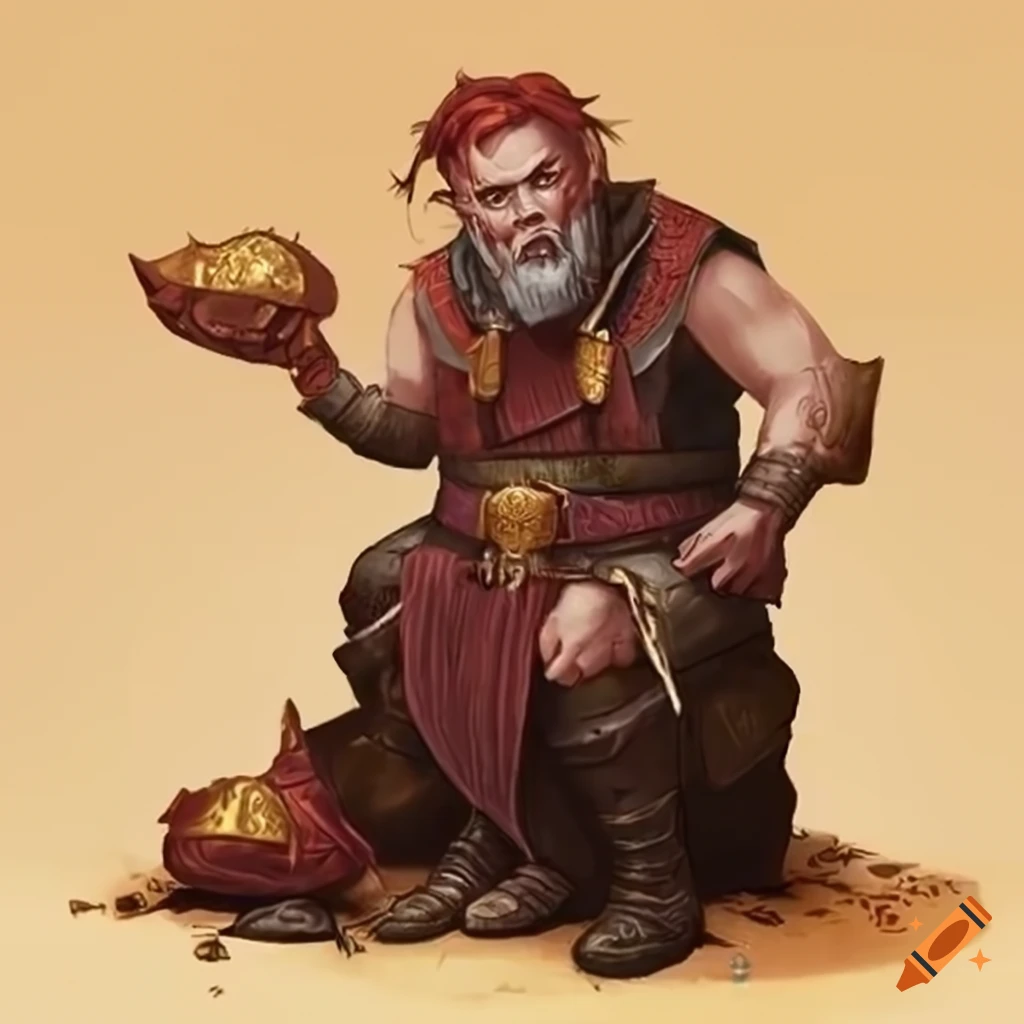Png image of a dark fantasy game merchant character on Craiyon