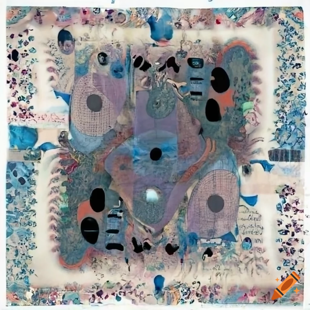 Sound collage artwork on Craiyon