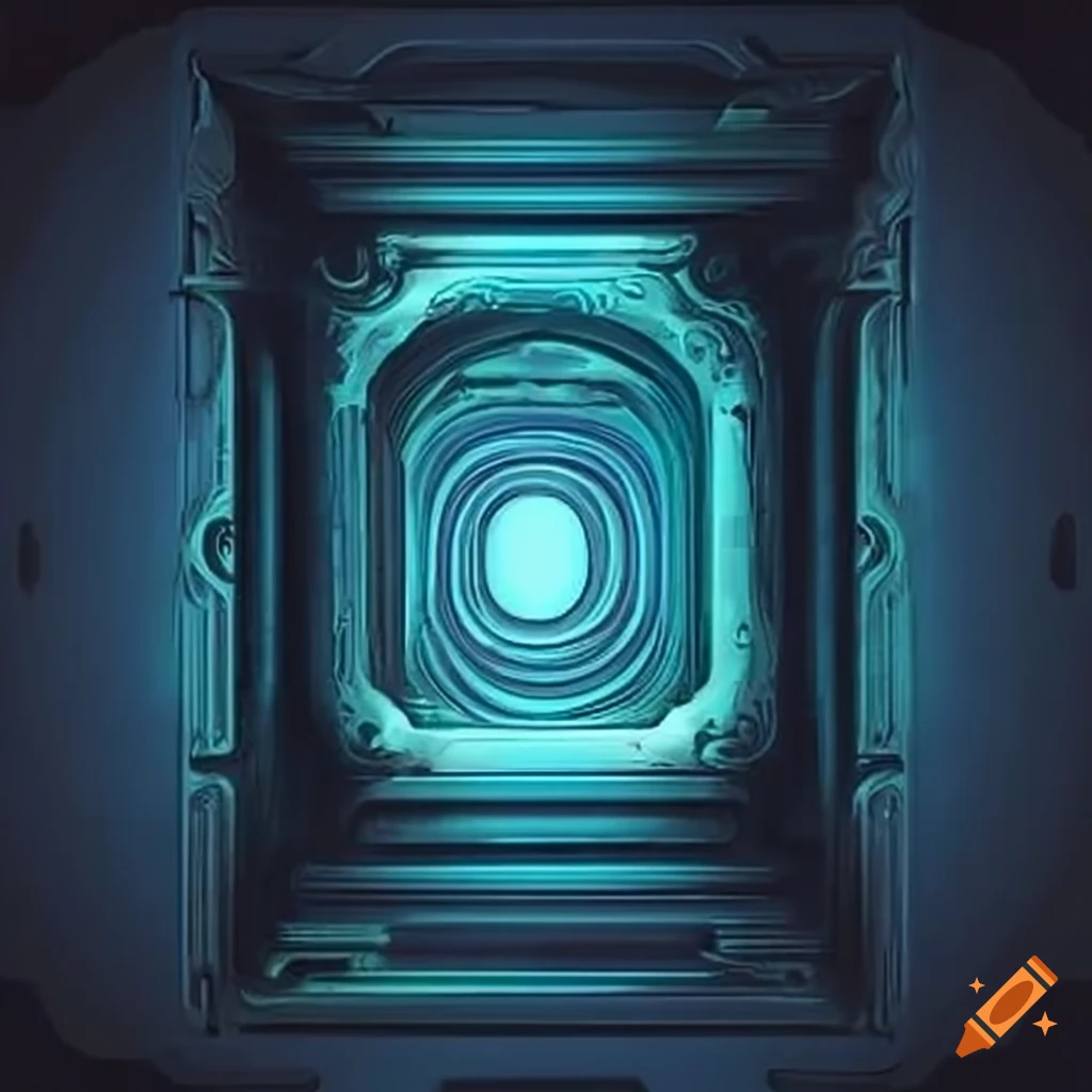 A card with a portal inside on Craiyon