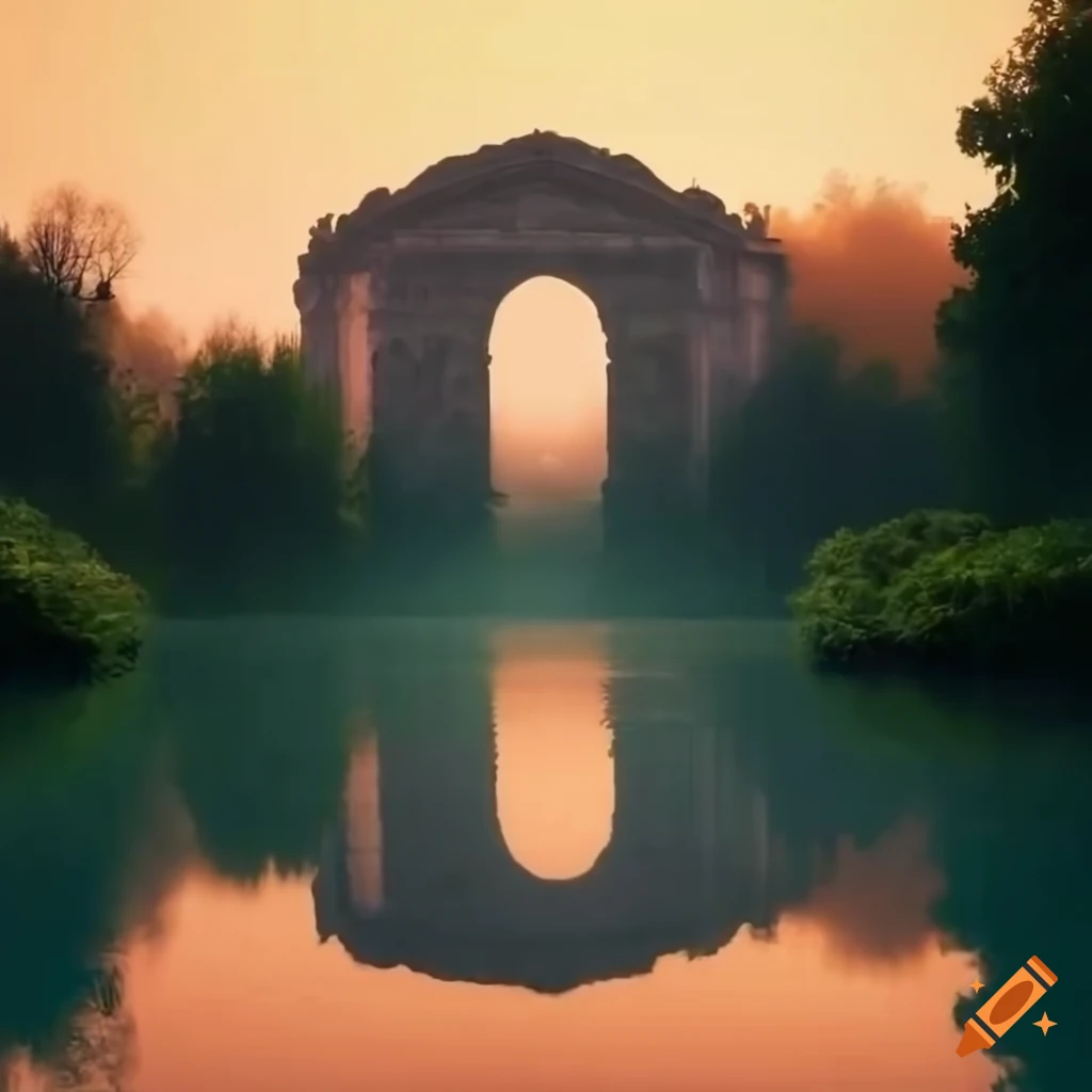 Baroque landscape painting by monet