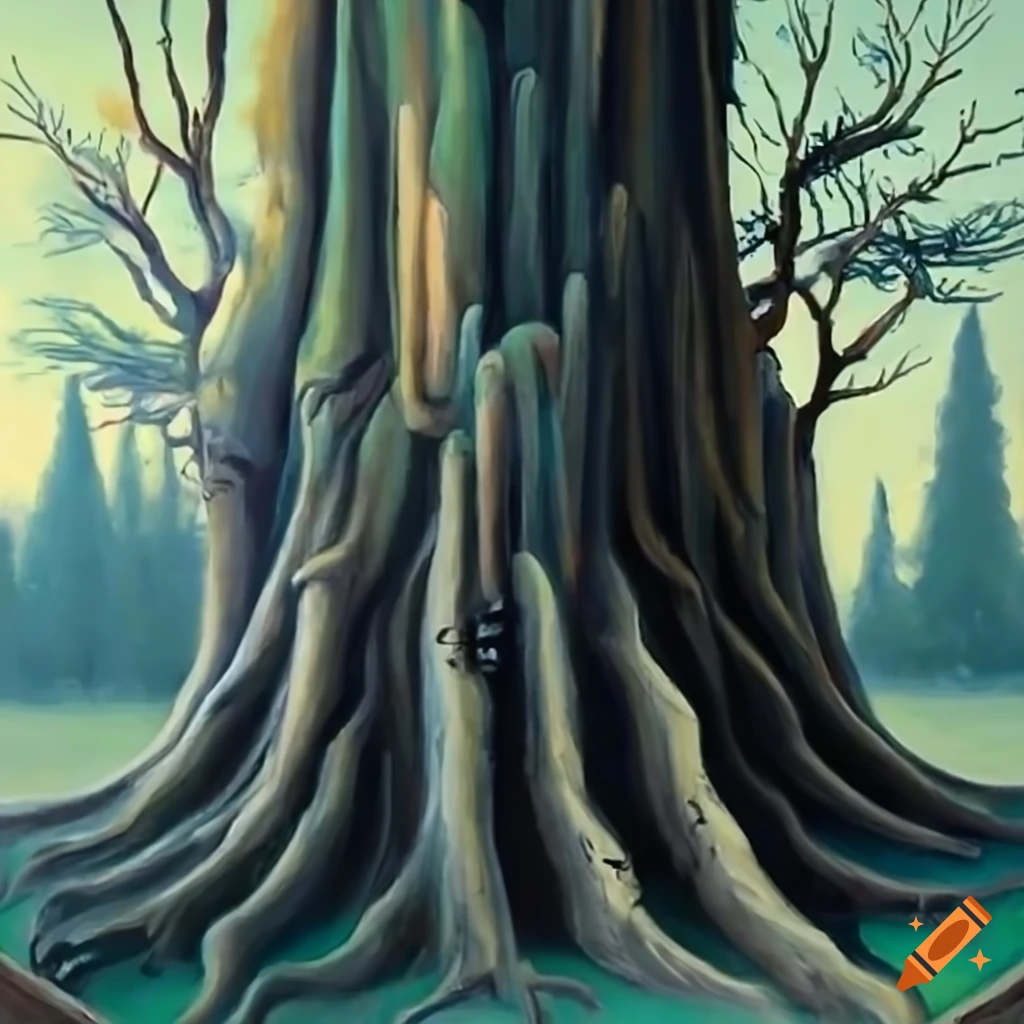 Illustration of a cedar treant