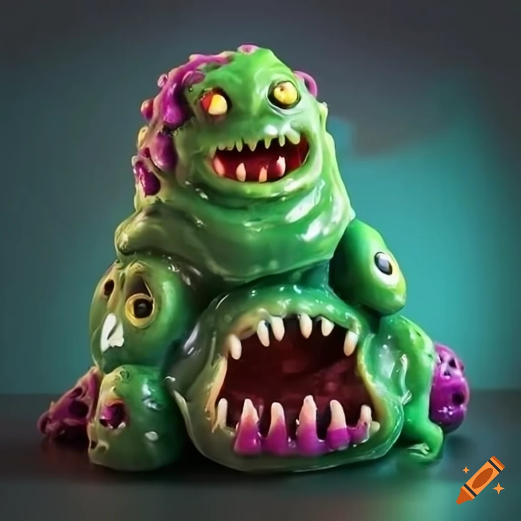 Illustration of a dysgenic slime monster on Craiyon