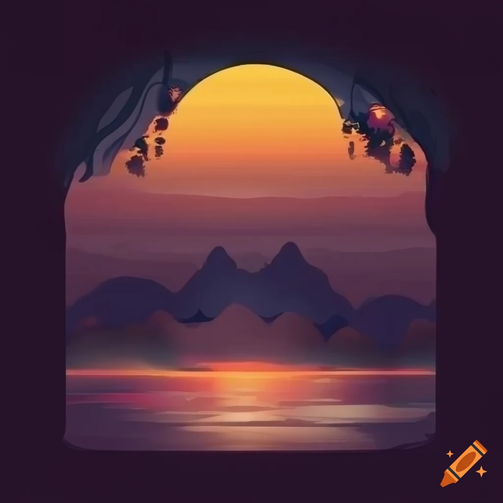 Storybook-style background illustration on Craiyon