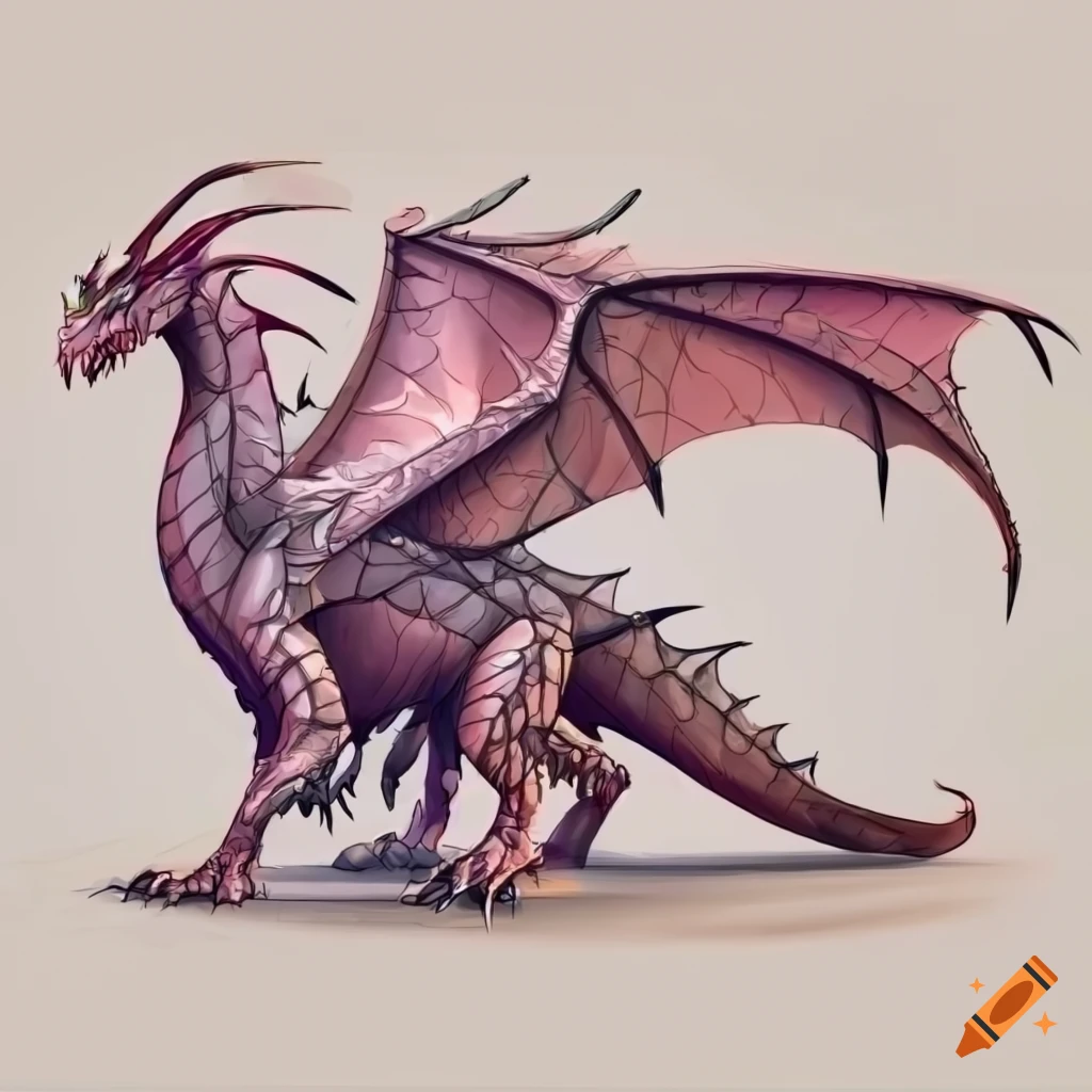 Small red dawn dragon from the odd-eyes archetype anime on Craiyon