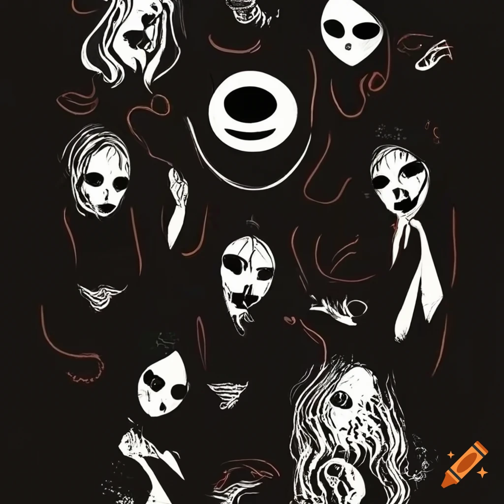 Minimalistic gothic halloween poster design on Craiyon