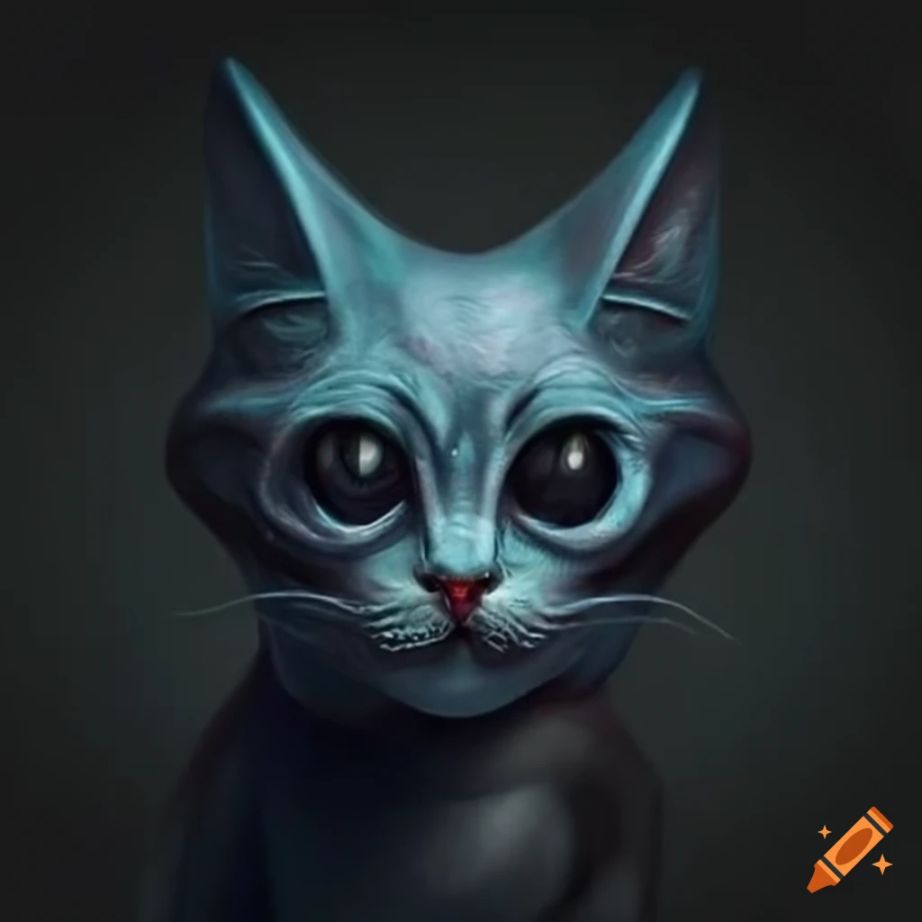 Image of an alien cat on Craiyon