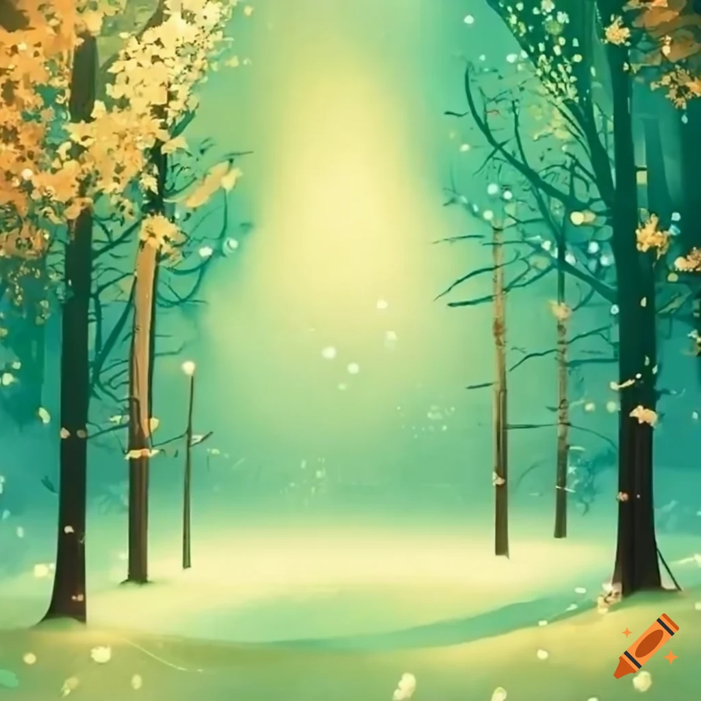 Whimsical sparkling background for a children's storybook
