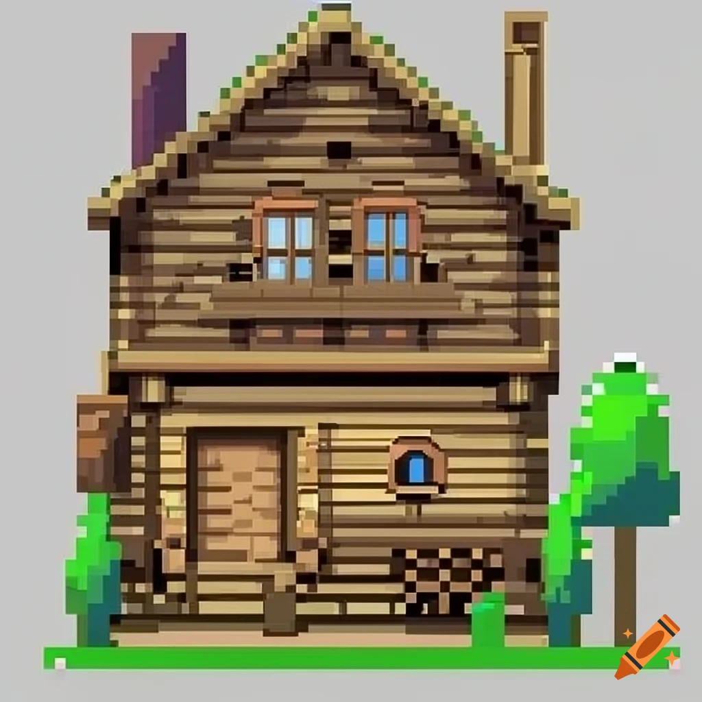 2d Pixel Art House