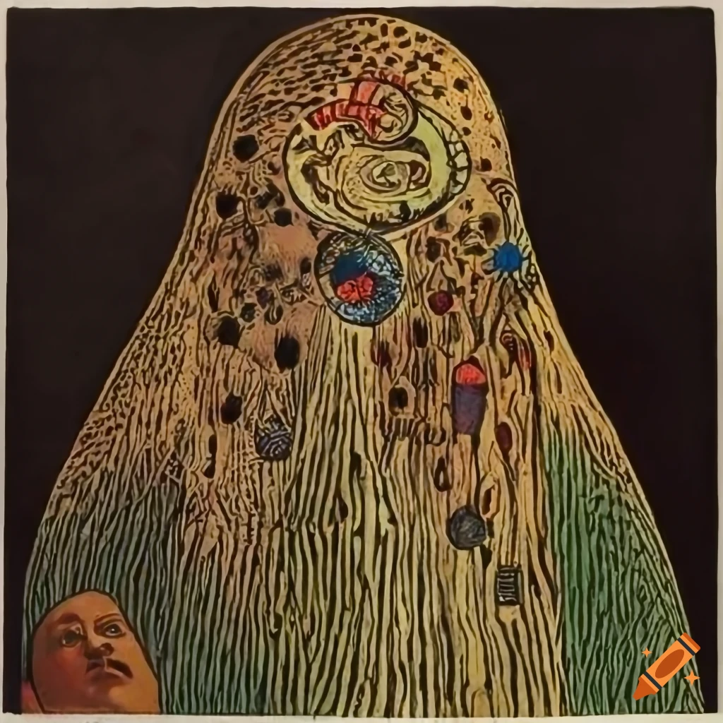 High resolution science fiction magazine cover with nonbinary human ...