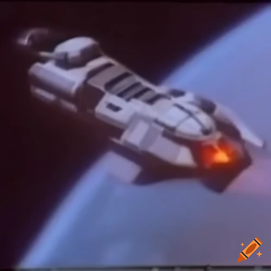 Found footage of a miniature sci-fi spaceship on Craiyon