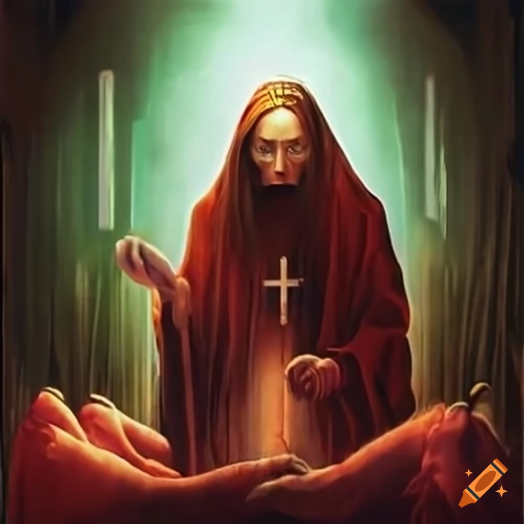 Image of an exorcism on Craiyon