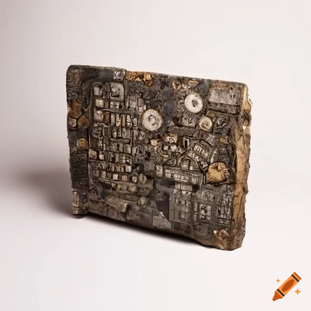 Ancient electronic board fossil