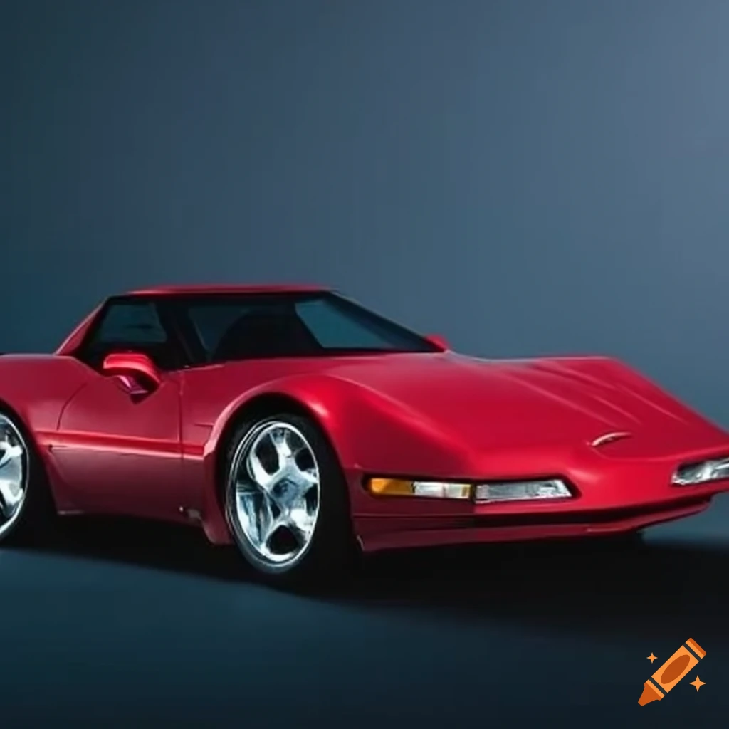 Black corvette c4 on Craiyon