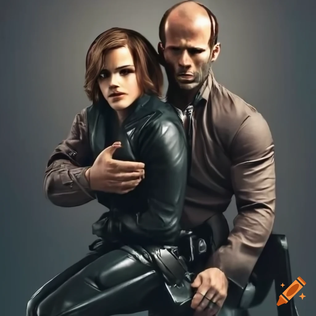 Two people in country plaid shirts and high-waist black leather ...