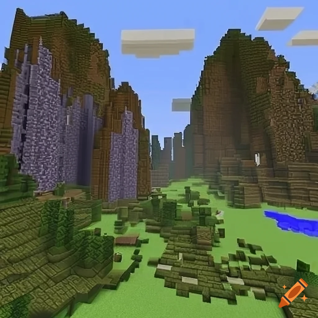 Minecraft realm landscape