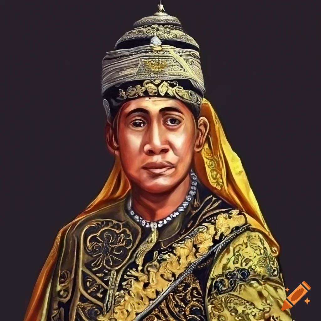 Portrait of a javanese sultan