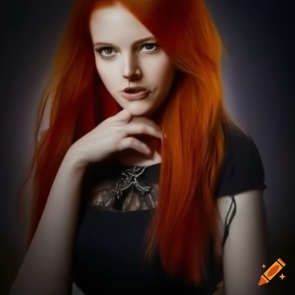 Photo Of A Stunning Red Haired Woman On Craiyon