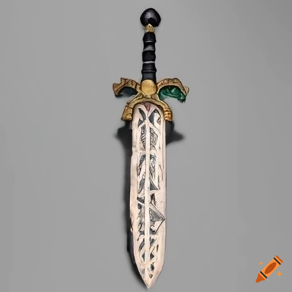 Image of a majestic aztec-inspired great sword on Craiyon