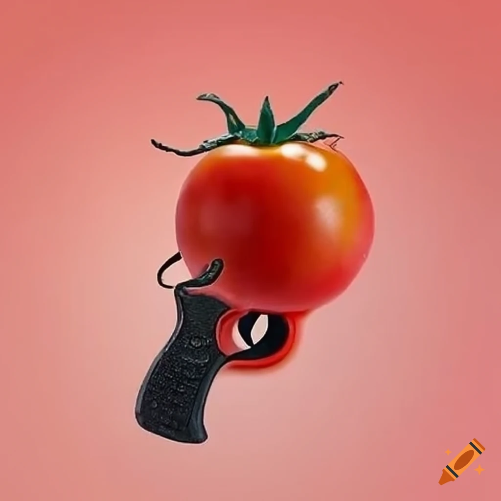 Image of a tomato gun on Craiyon