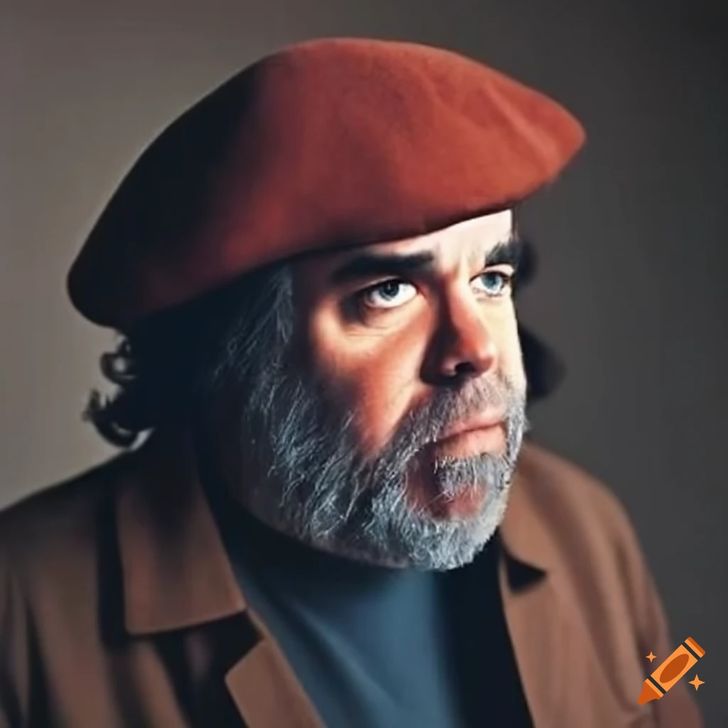 Matt berry as a movie director with a beret in 1950s hollywood on Craiyon