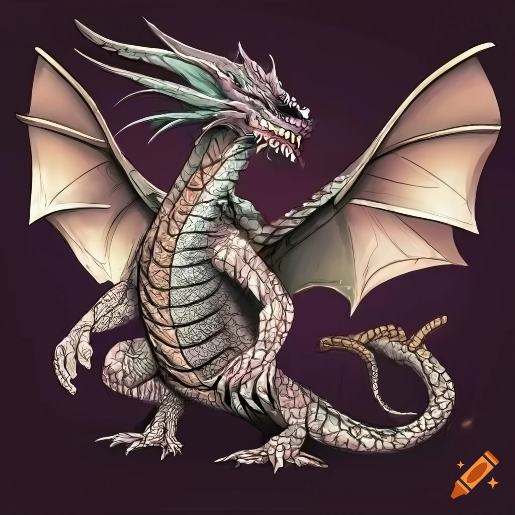 Dragon perched on top of disco ball icon blank background on Craiyon