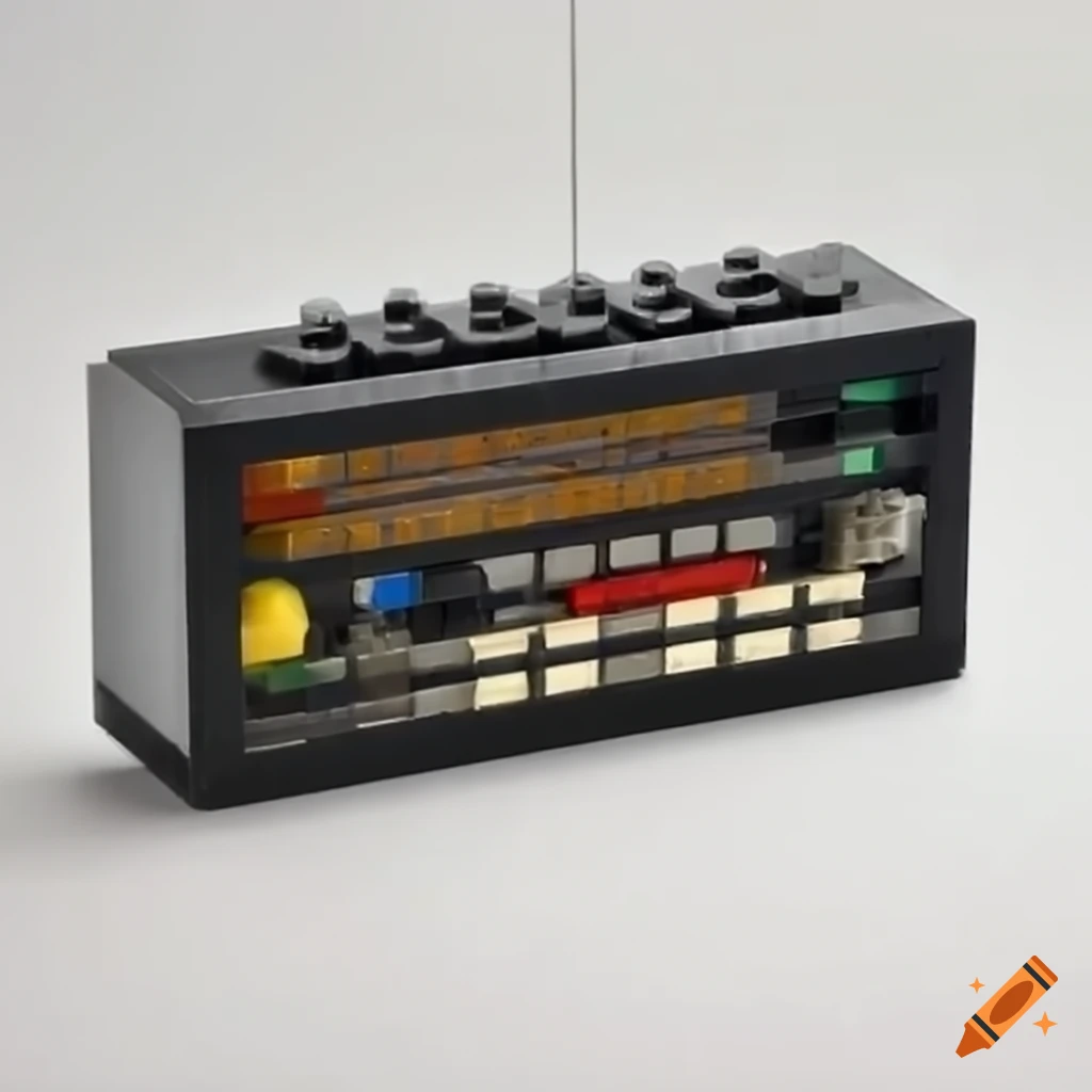 Lego transistor radio on Craiyon