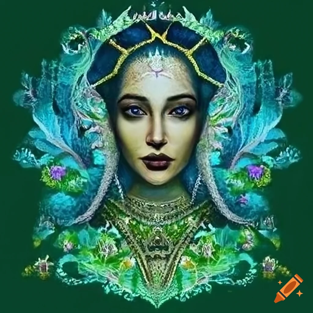 Artwork of Elvish deity in late summer on Craiyon