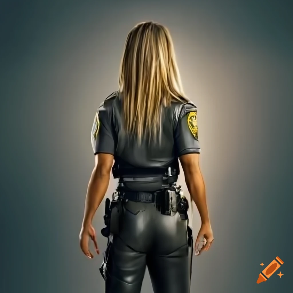 Hyperrealistic police photograph of jennifer aniston as a young police ...