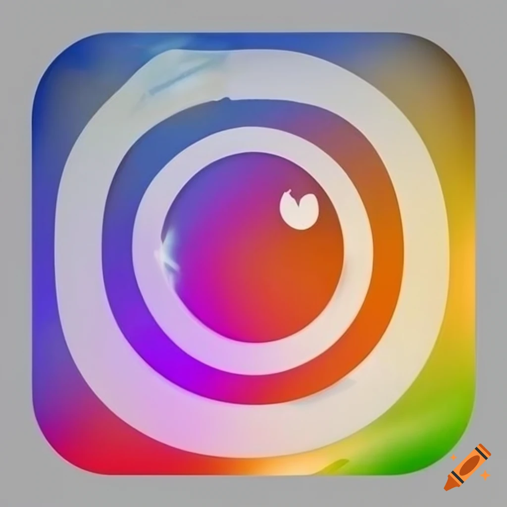 Instagram Icons With Waterdrops On Transparent Background On Craiyon
