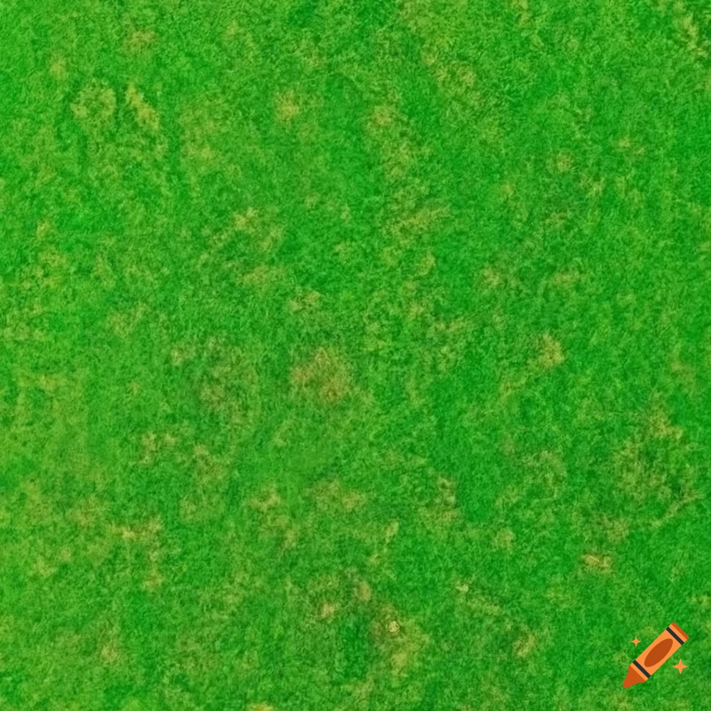 Top down view of grassland on Craiyon