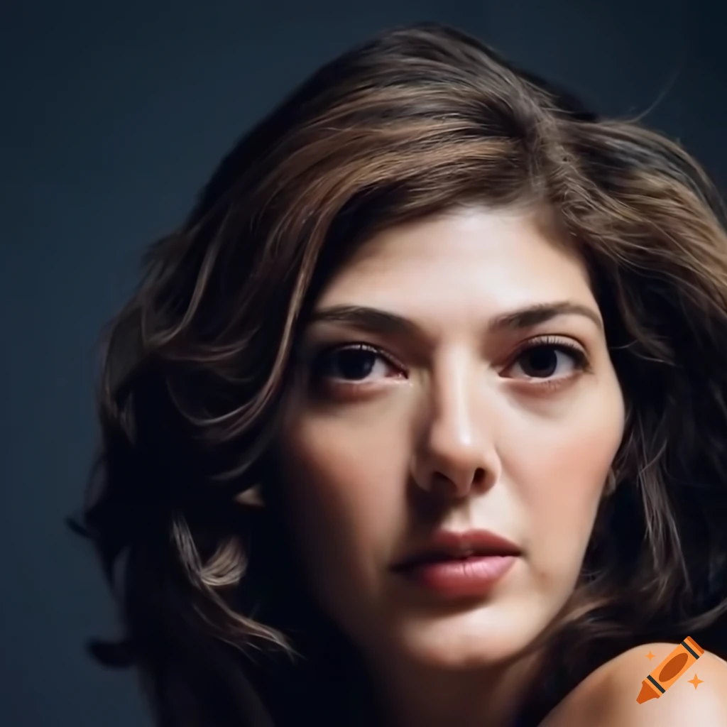 Close-up portrait of a stunning young woman on Craiyon